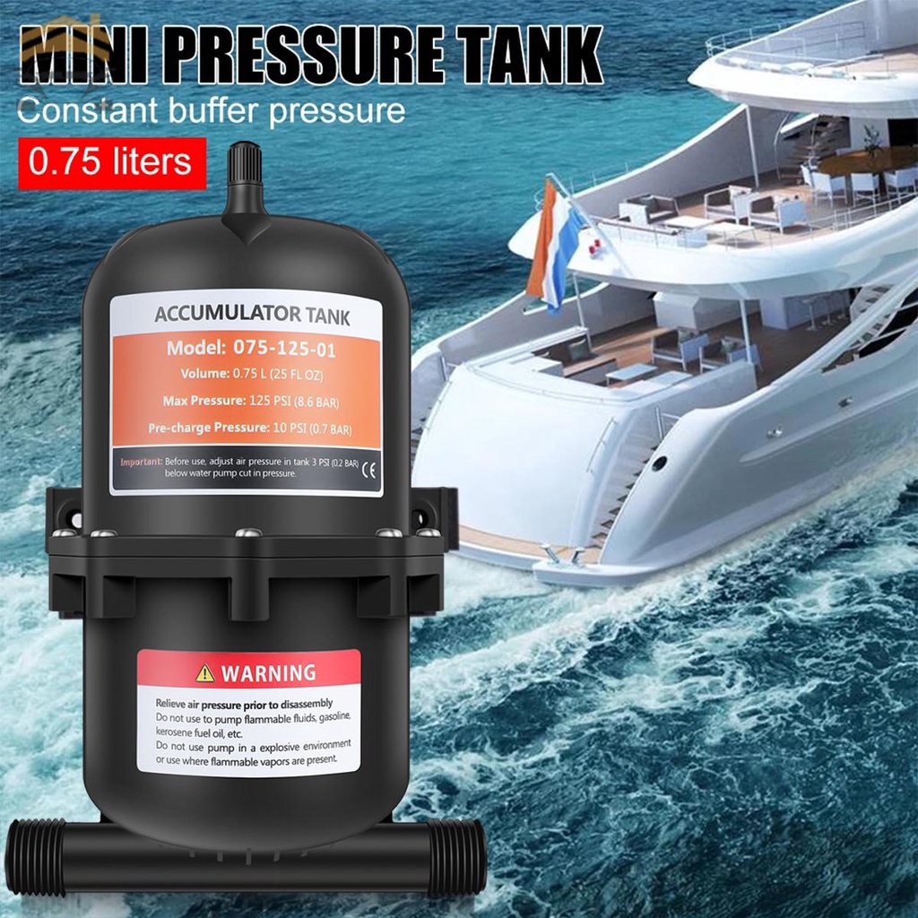 Accumulator Tank with Internal Bladder Pressurized Water Pump Flow ...