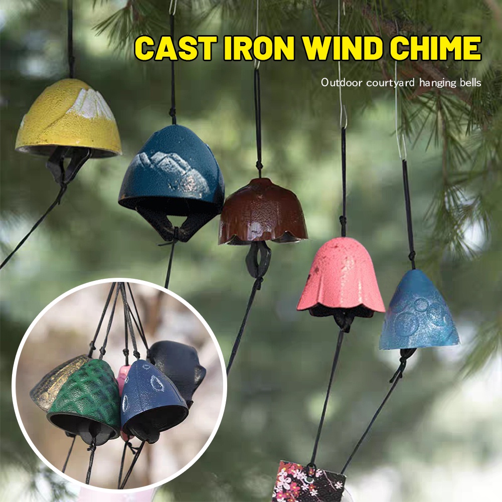 Japanese Style Cast Iron Wind Bell Homestay Metal Vintage Outdoor ...