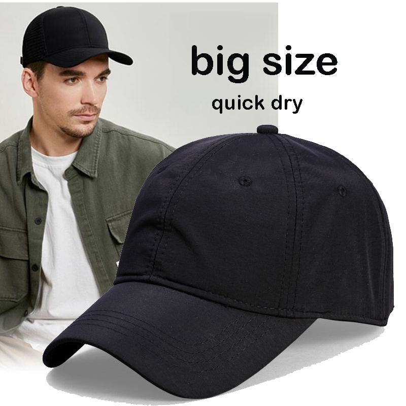 Baseball Cap Summer Cool and Breathable Big Size Popular Sun Caps Men ...