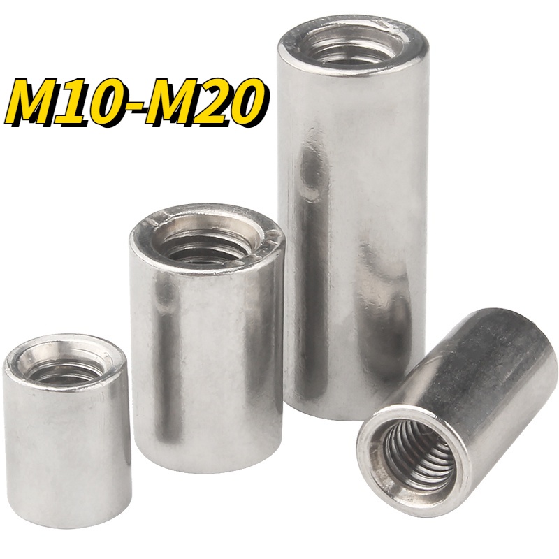 [XNY] Extended Cylindrical Nut M8/M10/M12 Screw Rod Welding Connector ...