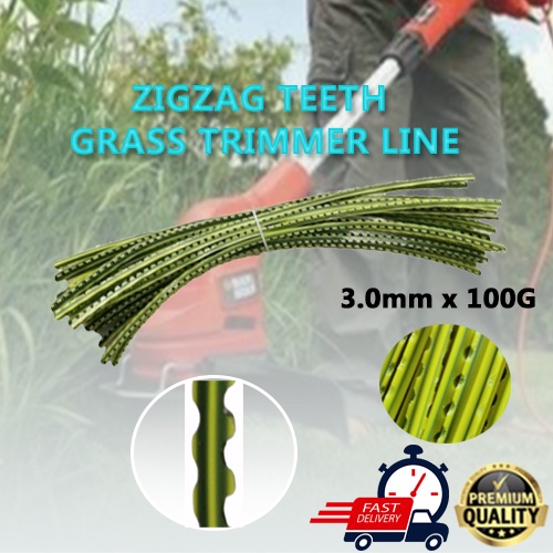 12" BRUSH CUTTER TRIMMER LINE (green) 3.0MM X 100G NYLON STRING With ...