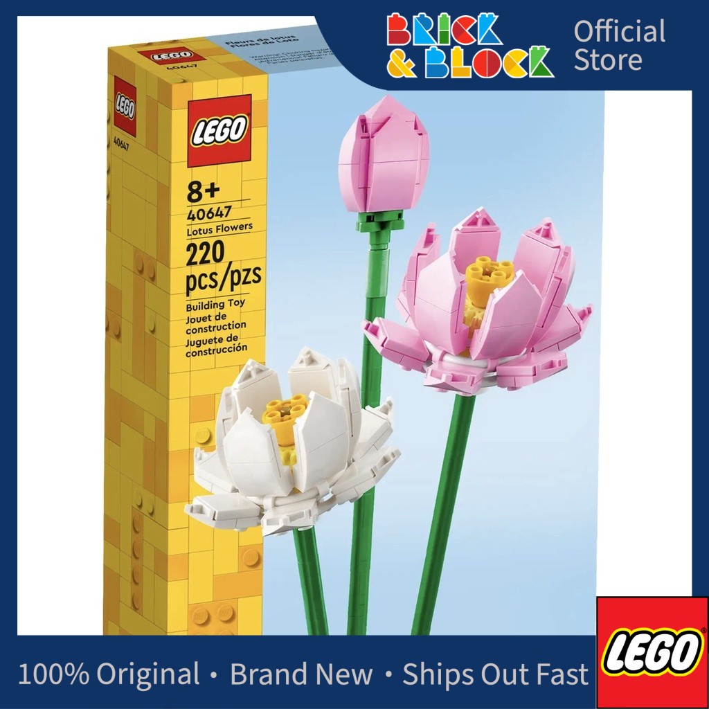 LEGO 40647 Lotus Flowers | LEGO Creator | Shopee Malaysia