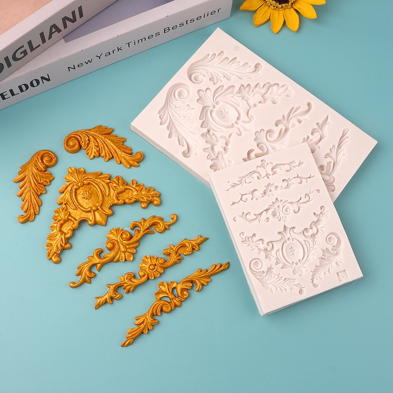 European Style Relief Silicone Mold for Chocolate Rim Decoration Cake ...