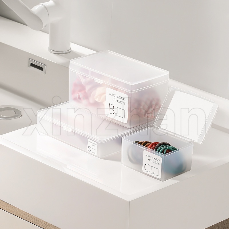 Jewelry Cosmetic Dustproof Storage Box / Frosted Transparent Plastic ...