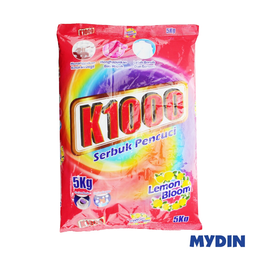 K1000 Detergent Powder (5kg) - 3 Scents | Shopee Malaysia