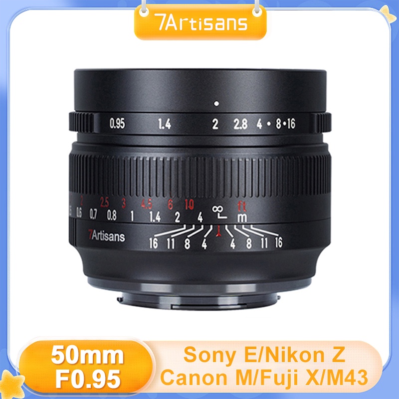 7artisans 50mm F0.95 APS-C Manual Focus Lens Large Aperture Portrait ...