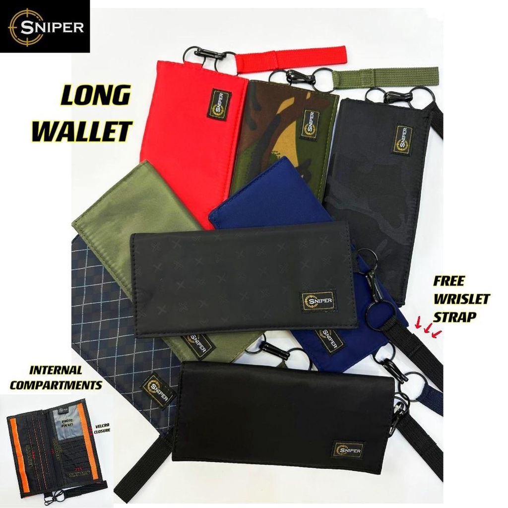 SP055) [SCENTED WITH PERFUME] HIGH QUALITY SNIPER LONG WALLET VELCRO ...