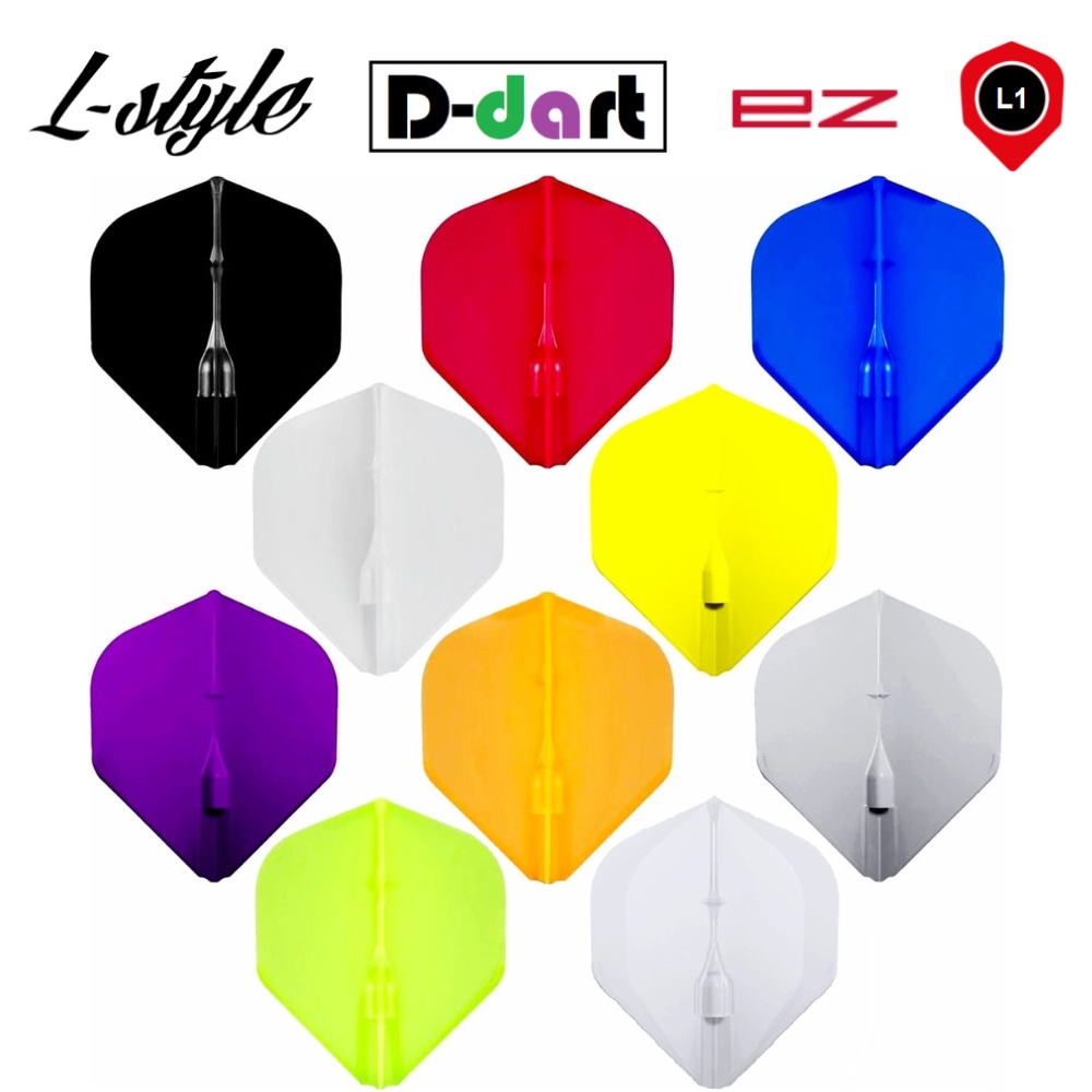 L STYLE DARTS FLIGHT - (EZ L1 STANDARD) CHAMPAGNE INTEGRATED STANDARD ...