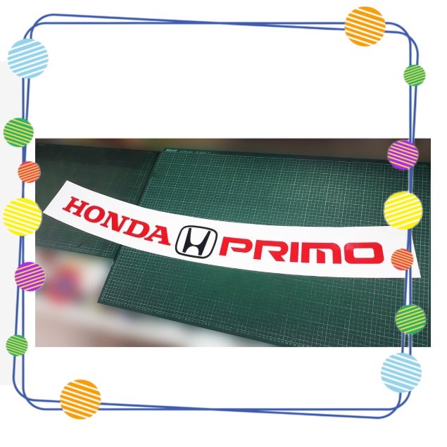 JDM Honda Primo - windshield decal/sticker | Shopee Malaysia