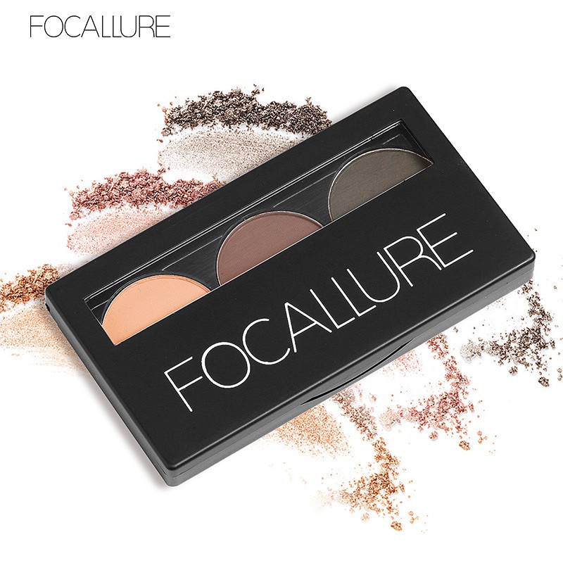 FOCALLURE FA04 Eyebrow Powder Palette with Brush Mirror | Shopee Malaysia