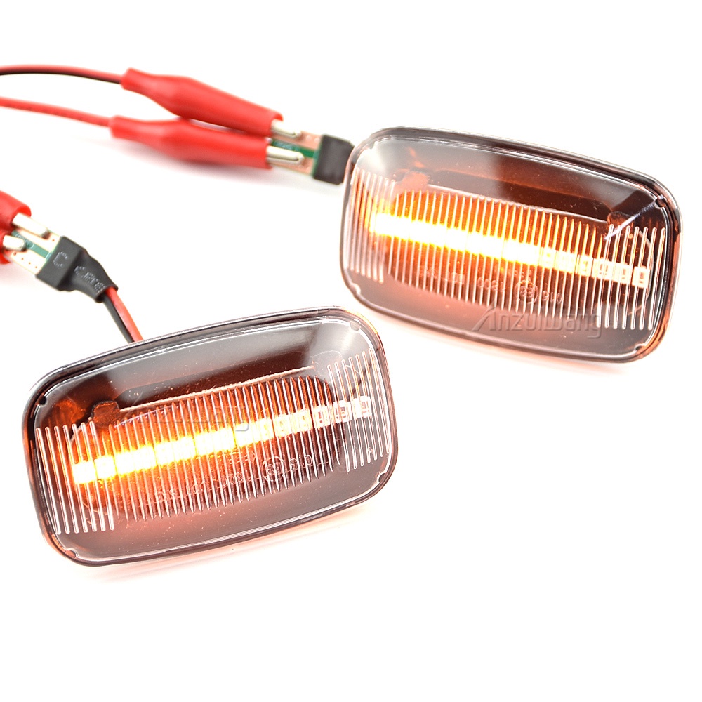 2pcs dynamic led turn signal side marker lights For Toyota land cruiser ...
