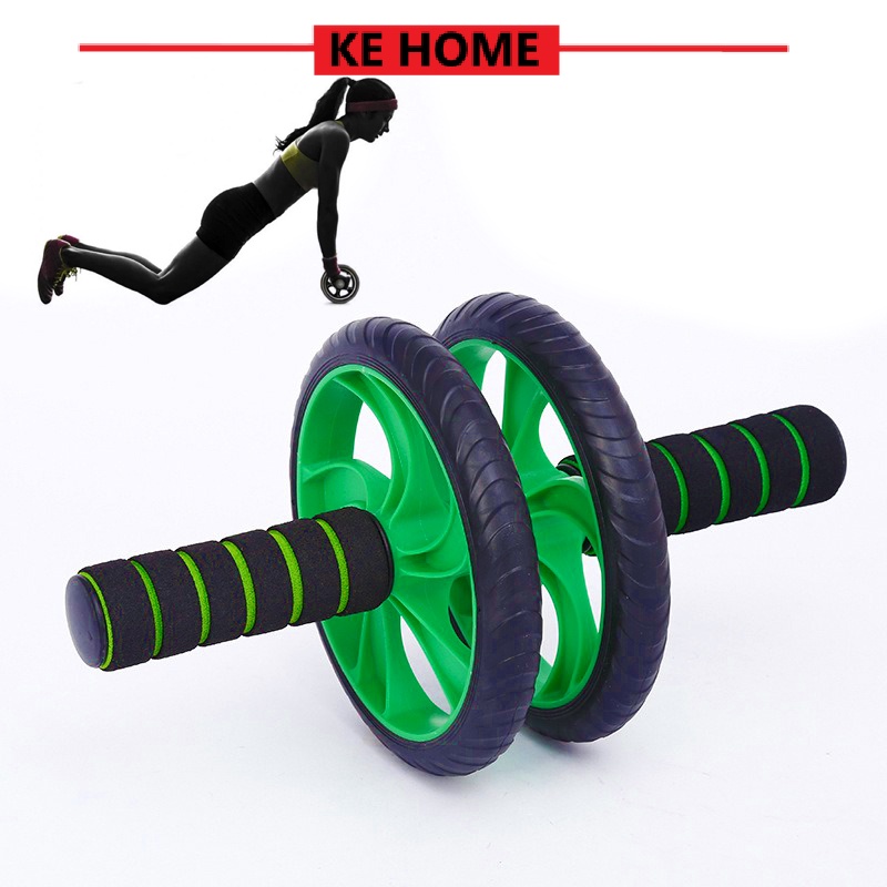 Desire Gym Double Wheel Ab Roller Abdominal Abs Roller Six Pack ...
