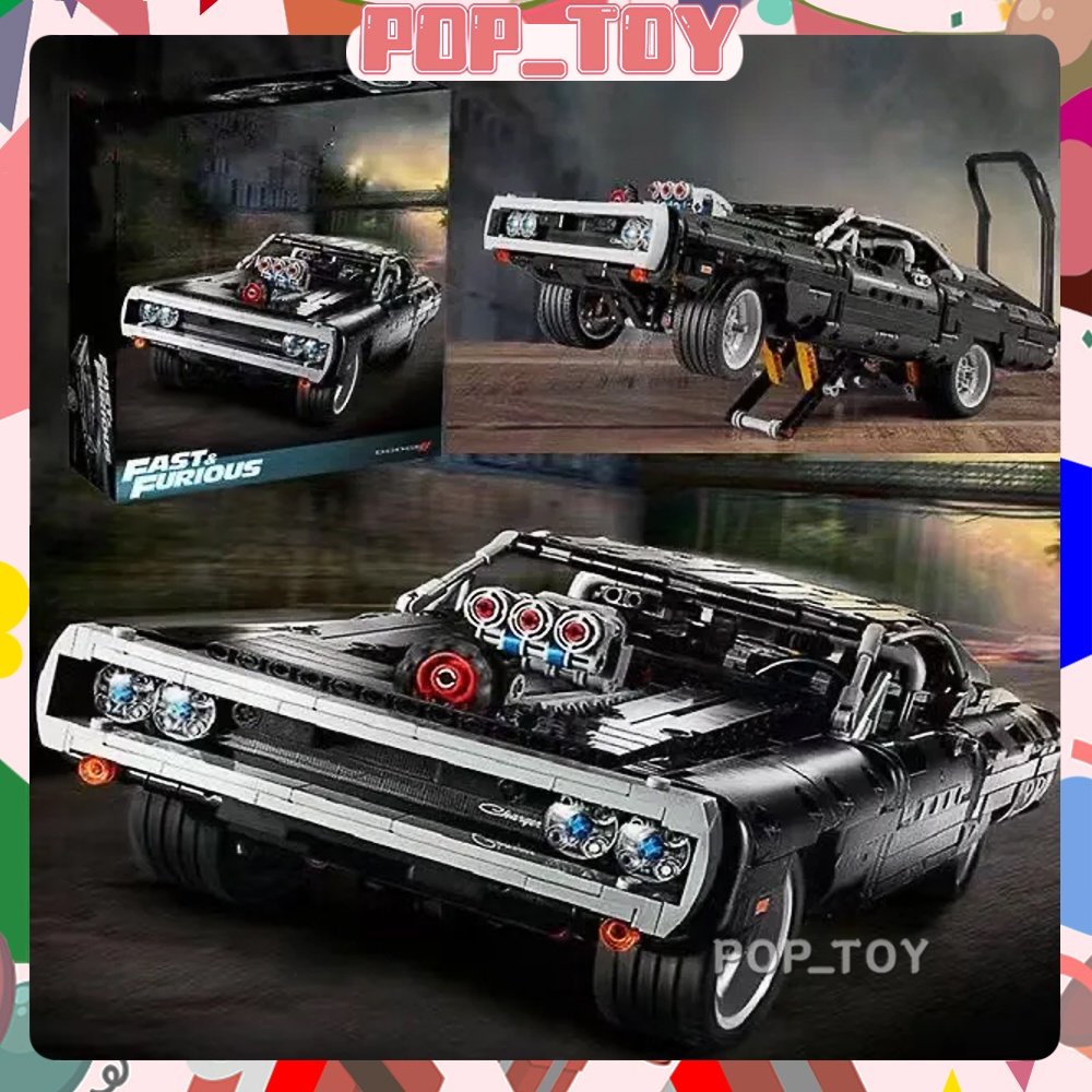 MOC 42111 Building Blocks Technical Assemble Toys Dom's Dodge Charger ...