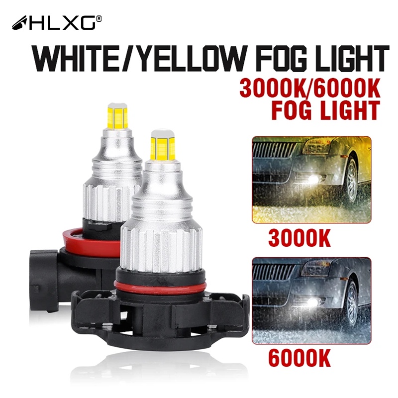 【Super Bright】HLXG H11 LED Fog Lights H10 H8 H16 JP H16 EU 2504 PSX24W ...
