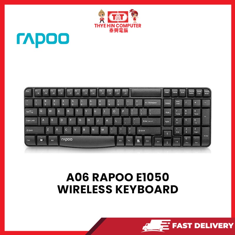 A06 RAPOO E1050 WIRELESS KEYBOARD | Shopee Malaysia