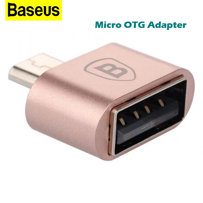 Baseus Original Micro USB Male to USB Female OTG Adapter Plug-and-Play ...