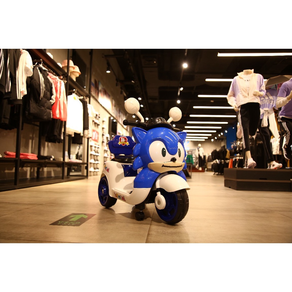 Sonic Remote Control Ride On Motor Rechargeable Battery for Kids Motor ...