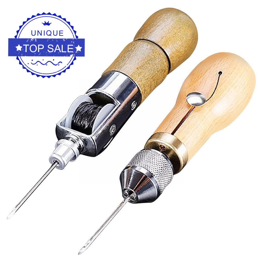 Diy Leather Sewing Machine Set Awl Thread Speedy Stitcher Kit For Belt ...