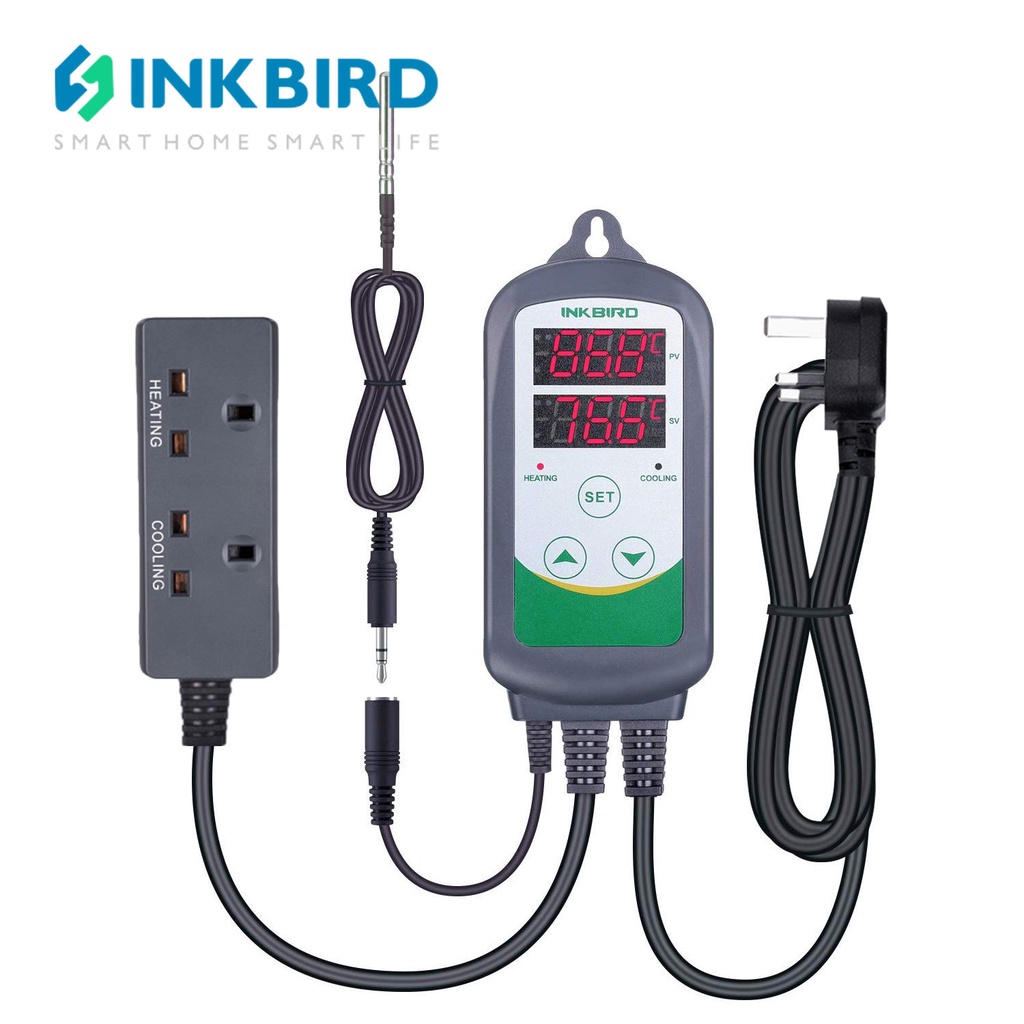 INKBIRD ITC-308S Dual Stage Temperature Controller Heating and Cooling ...