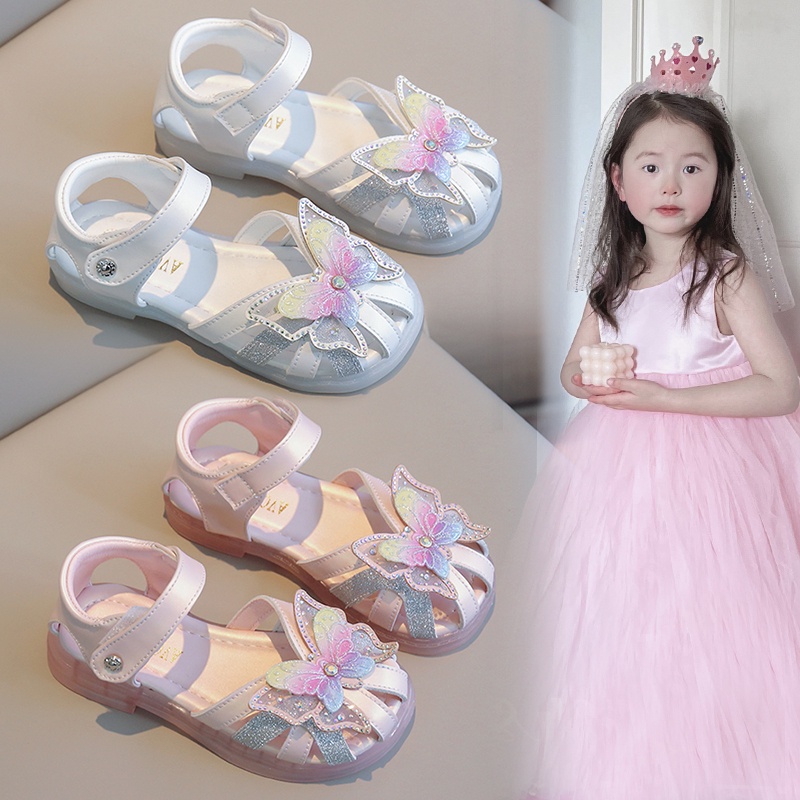Sandals for Girls, Super Elegant Colorful Butterfly Princess Sandals ...
