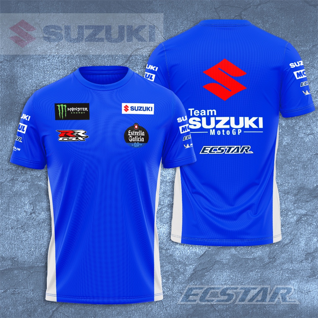 Motorcycle Racing Team Suzuki Ecstar 3D T-Shirt Summer Fashion Men ...