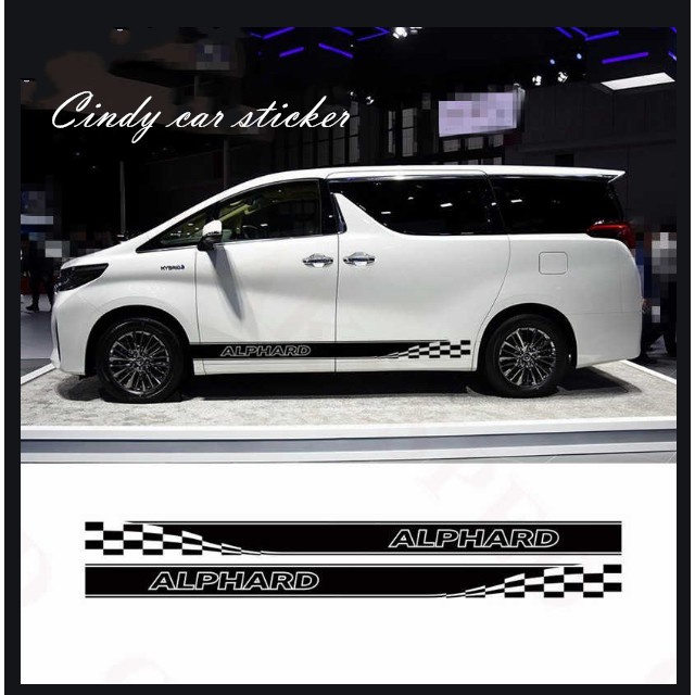 Vellfire Alphard Estima modellista Rojam Rowen Trd BODY STICKER 1SET ...