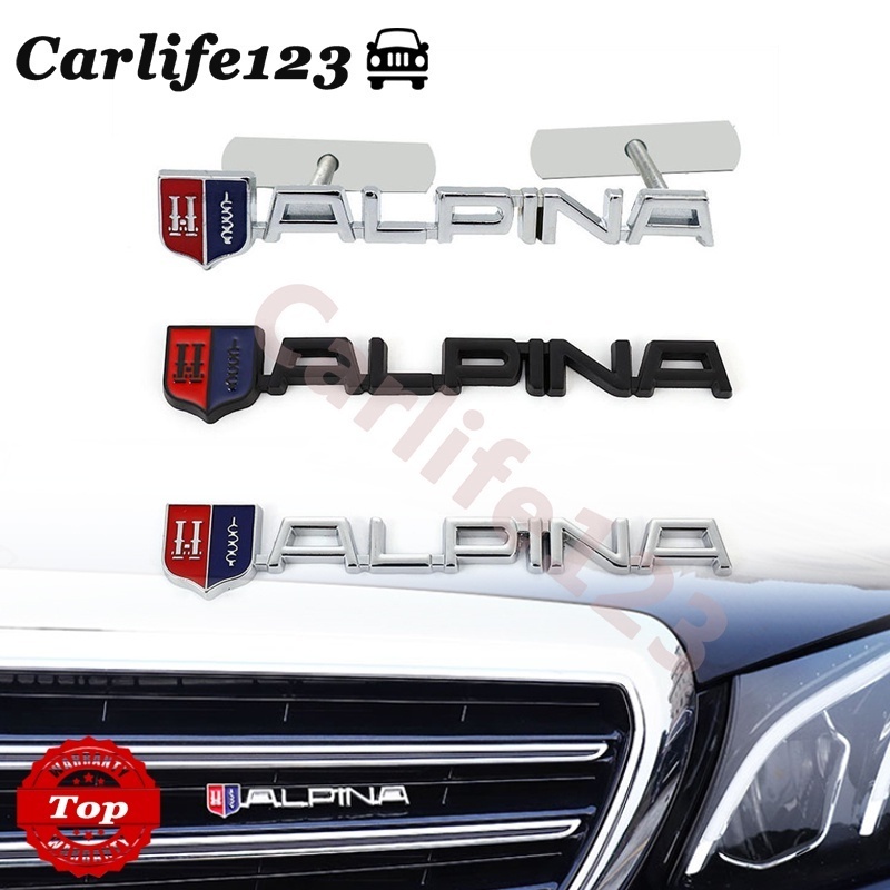 ALPINA Logo Front Grille Badge Emblem Rear Trunk Sticker Metal | Shopee ...