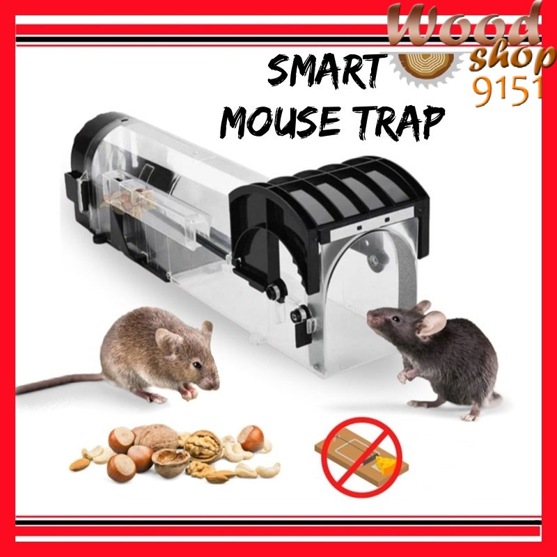 Smart Transparent Mouse Trap Rat Rodents Cage Rat Trap Box Automatic ...