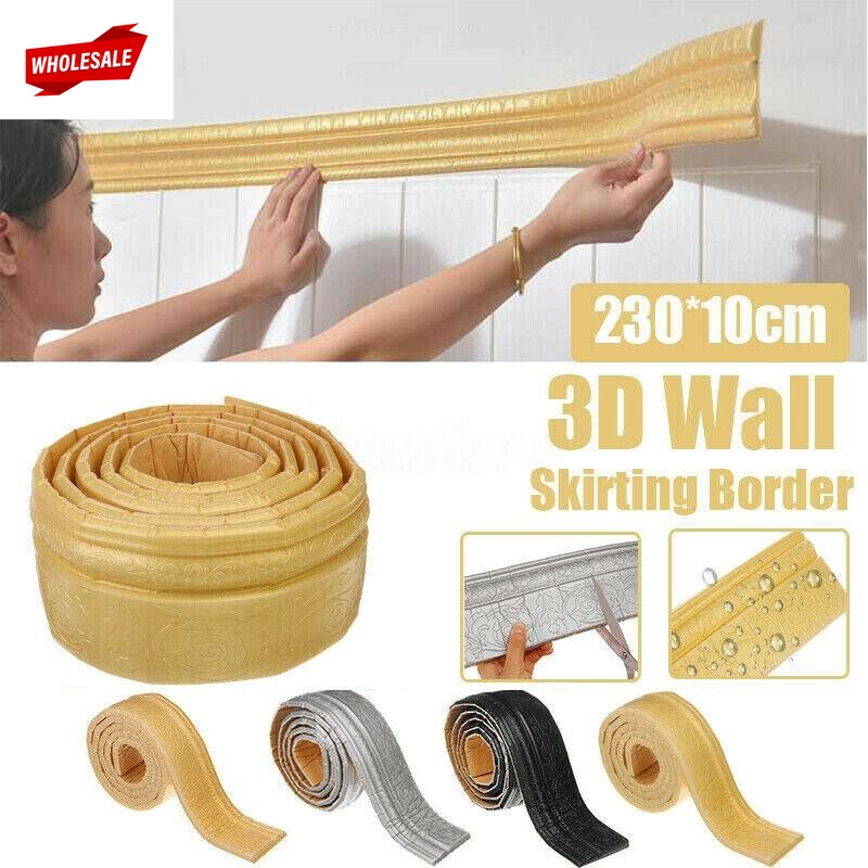 Bc 3d Pattern Wall Sticker Self Adhesive Wall Skirting Stickers 3d
