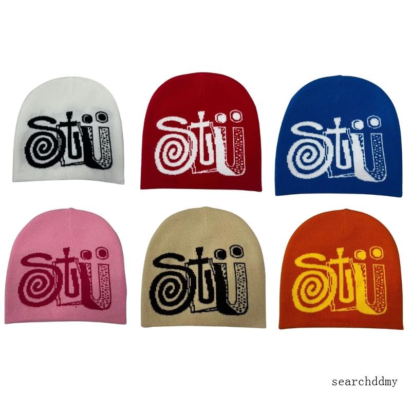 searchddmy Y2K Girls Harajuku Style Slouchy Beanies for Women Jacquard ...