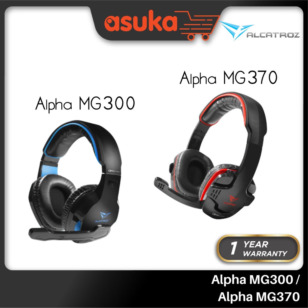Alcatroz Alpha MG300 / Alpha MG370 Stereo Gaming Headset with Mic (1 ...