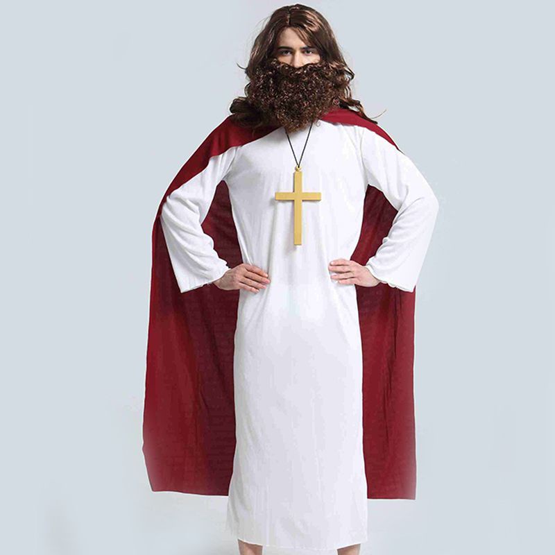 Jesus cosplay Adult Children Jesus Costume Halloween Costume | Shopee ...