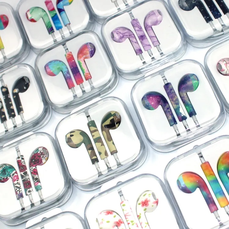 Fashion Color In-ear Wired Headphones 3.5mm Jack Wired earphones with ...