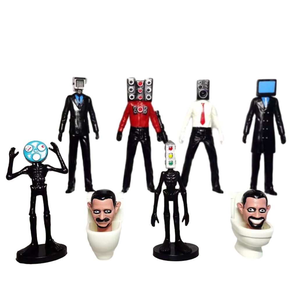 12pcs/Set Skibidi Toilet Man Camera Man Figure TV Speaker Model ...