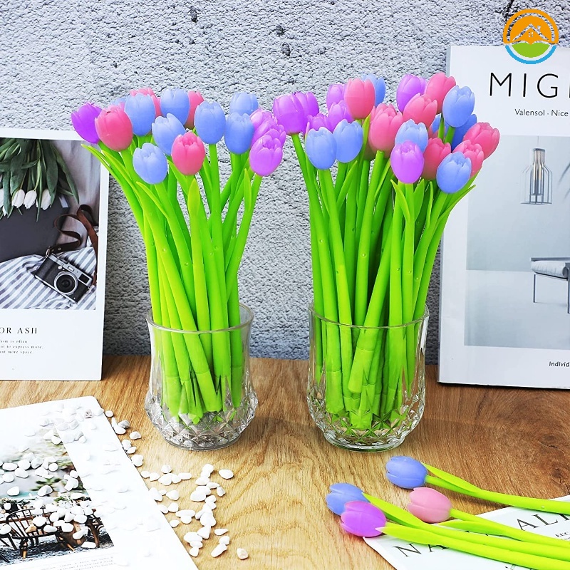 Creative Tulip Silicone Neutral Pen with Color Changing / Students ...