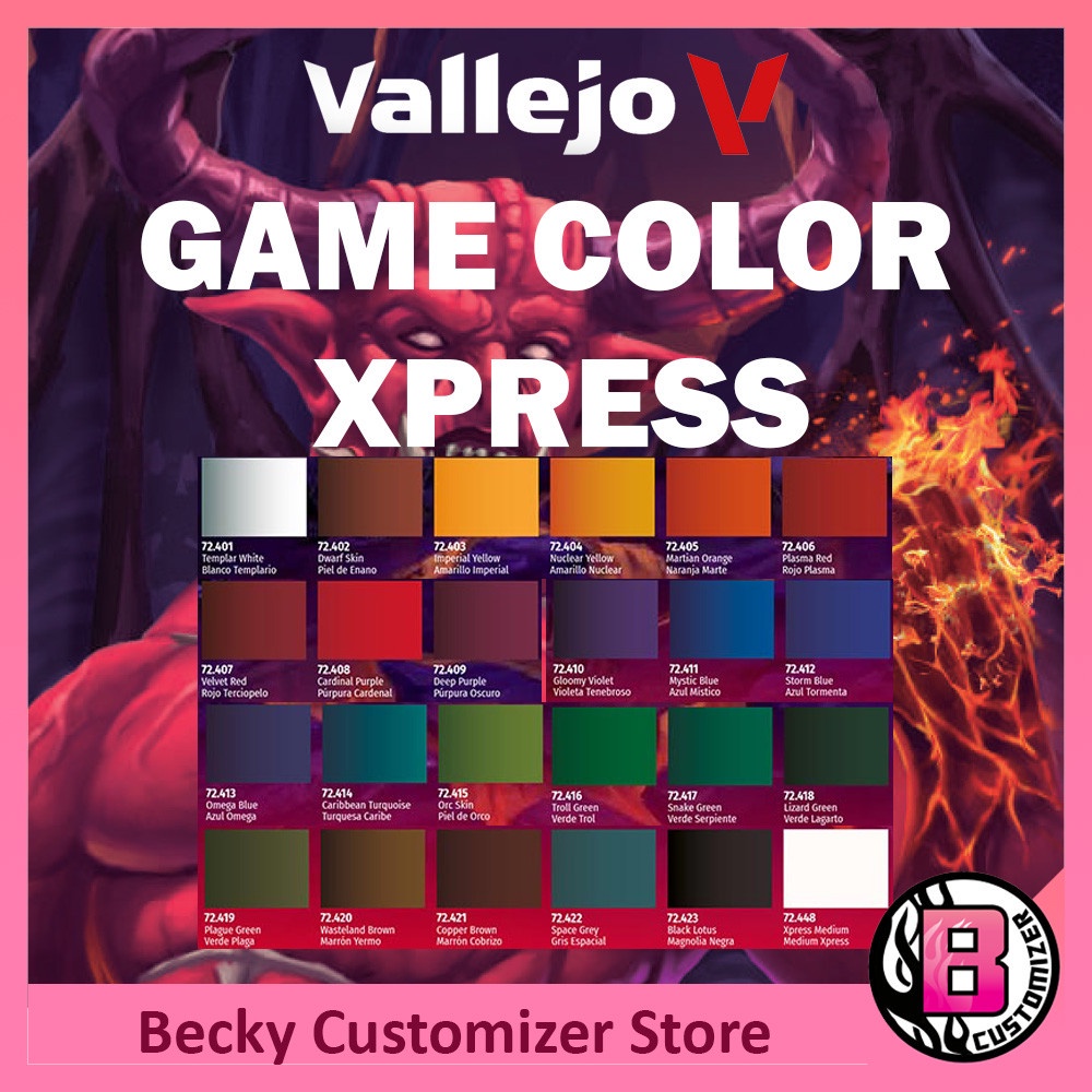 Vallejo Game Color Xpress Color | Shopee Malaysia