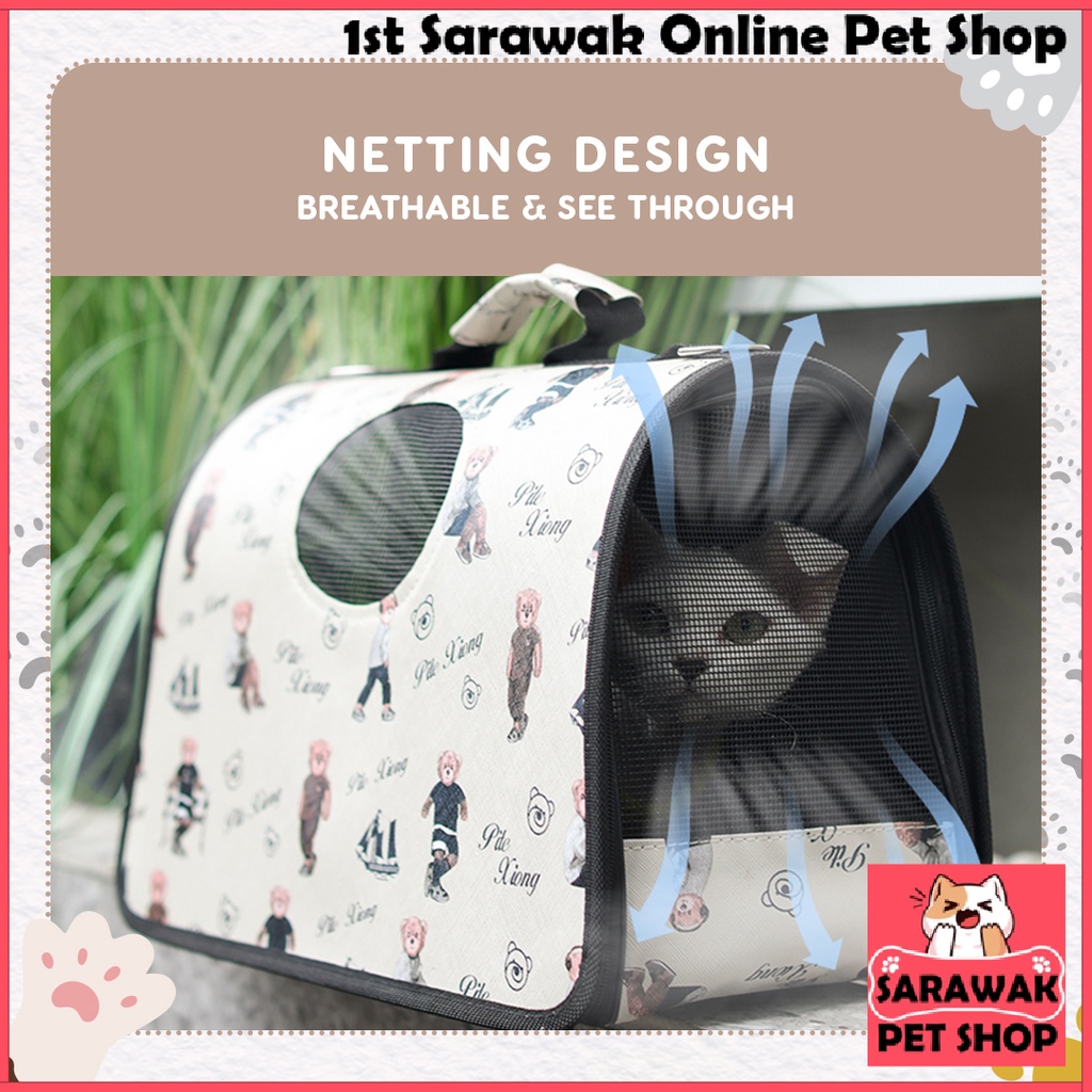 Portable Pet Carrier Multi-Colour Shoulder Bag Cats Dogs Side Bag | Beg ...