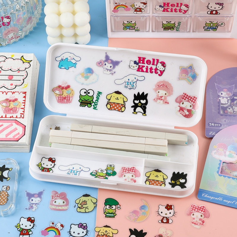 24pc Sanrio Stickers HelloKitty Stationery Mymelody Notebooks & Kuromi ...