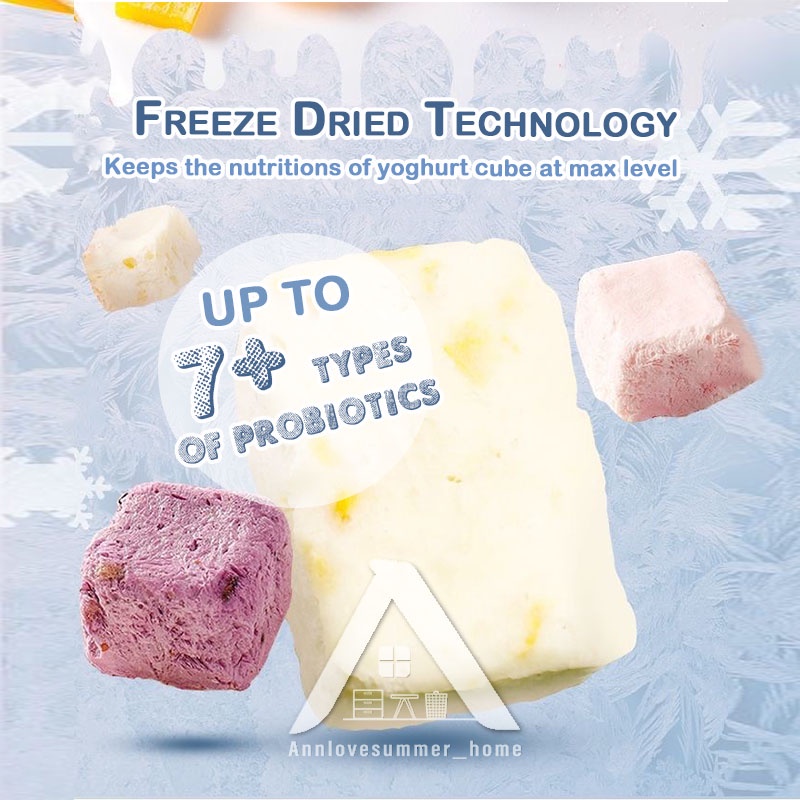 【𝗔𝗦𝗛】🔥Lowest Price Promo 50g| 100g ️Large Cube Freeze Dried Yoghurt ...