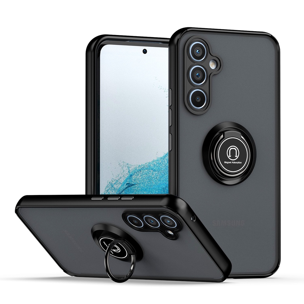 Samsung Galaxy M54 A54 A34 A14 5G Hard Casing Phone Case Built-in Ring ...