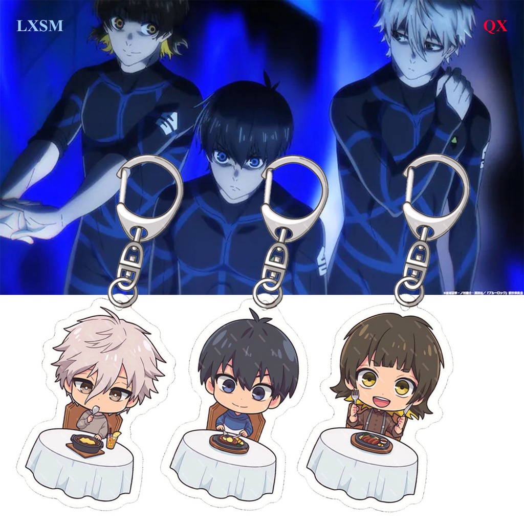QX Anime Blue Lock Keychain Chigiri Hyouma Isagi Yoichi Bachira Meguru ...