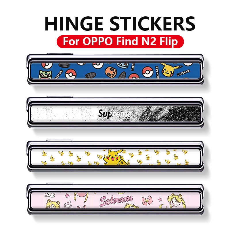 Cartoon 3M Sticker Hinge Cover For OPPO Find N2 Flip Center Shaft ...
