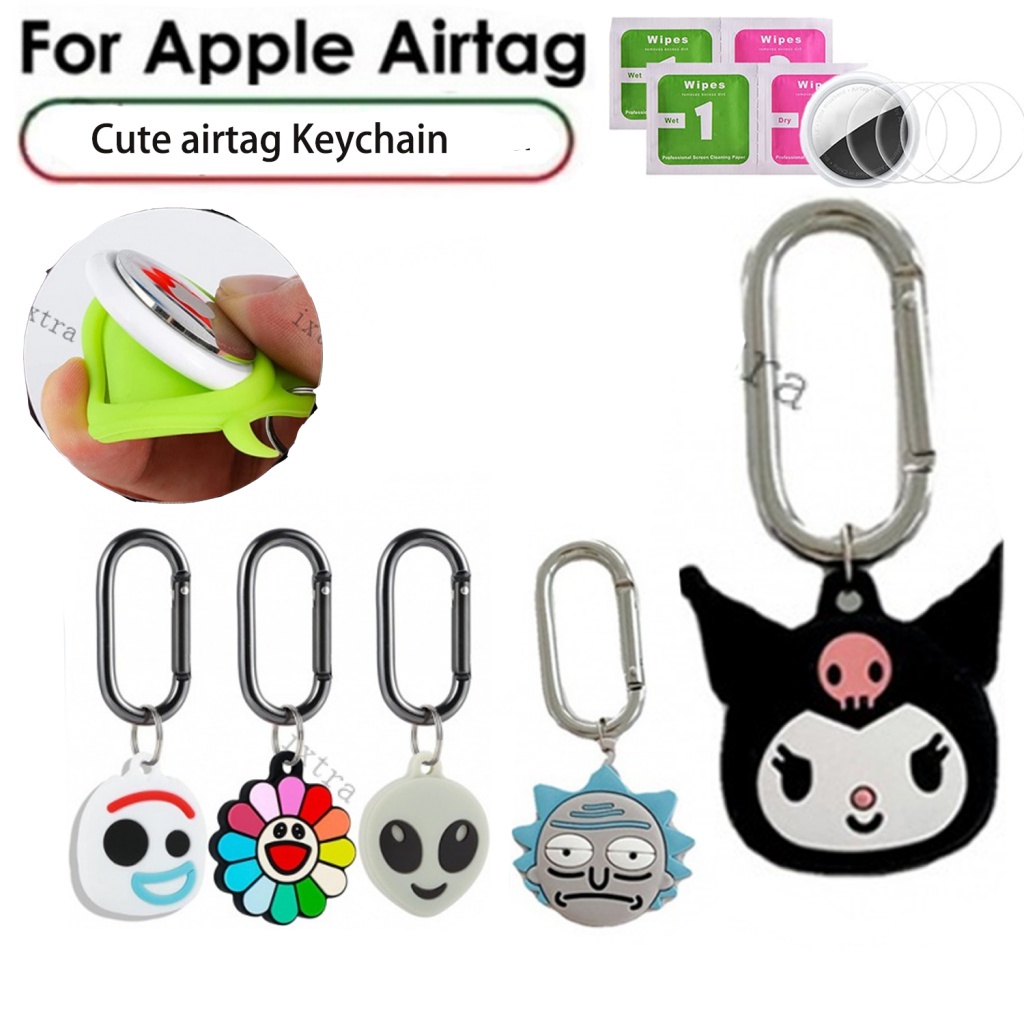 Cartoon AirTag Case Cute Kawaii Silicone for Apple AirTag holder ...