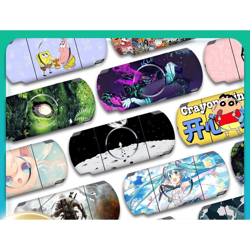 PSP 2000 Sticker Cartoon PSP 1000 Sticker Skin Cover PSP 3000 Animation ...