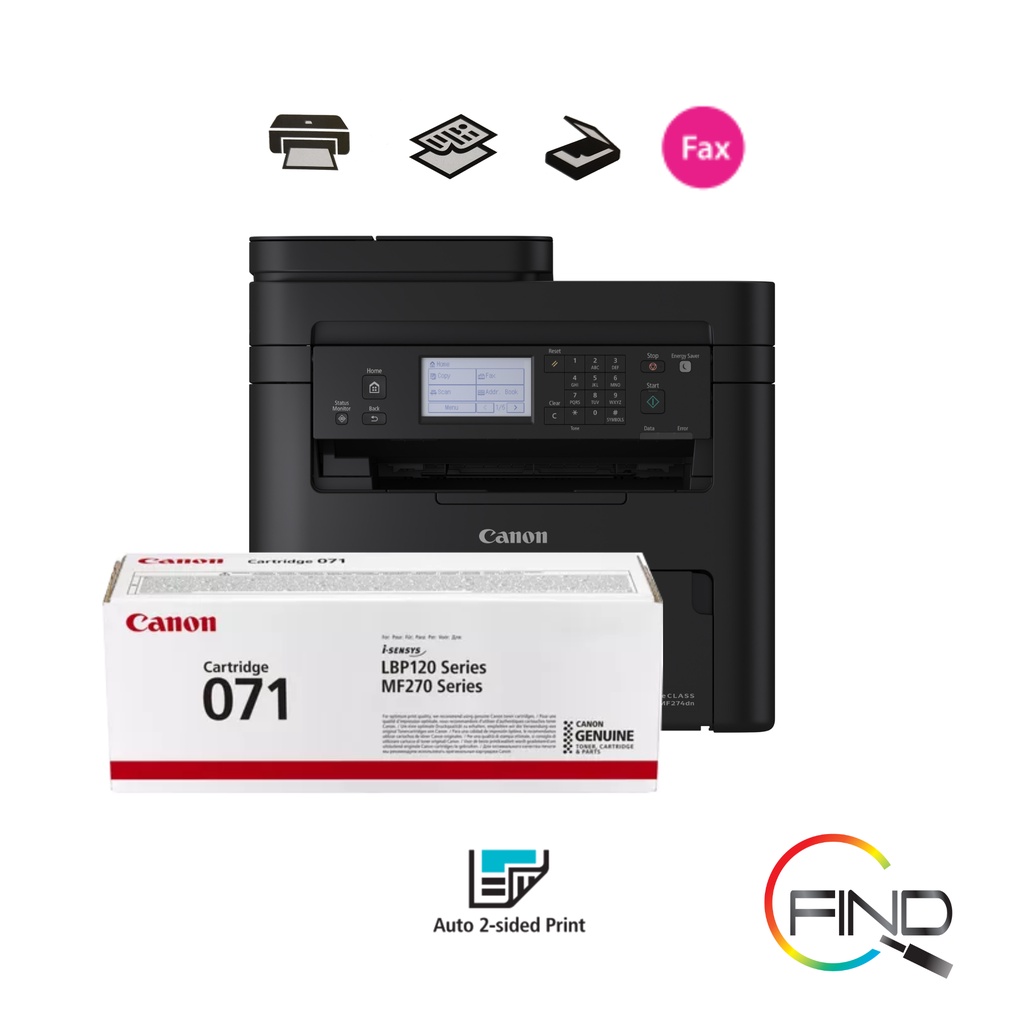 Canon imageCLASS MF274dn All-in-One (Print/Copy/Scan) with duplex, auto ...