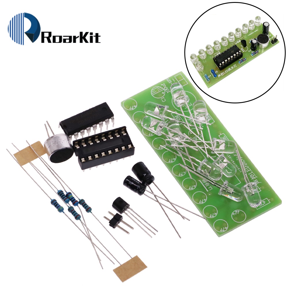 Voice activated LED Water Light Kit CD4017 Lantern Control Fun ...