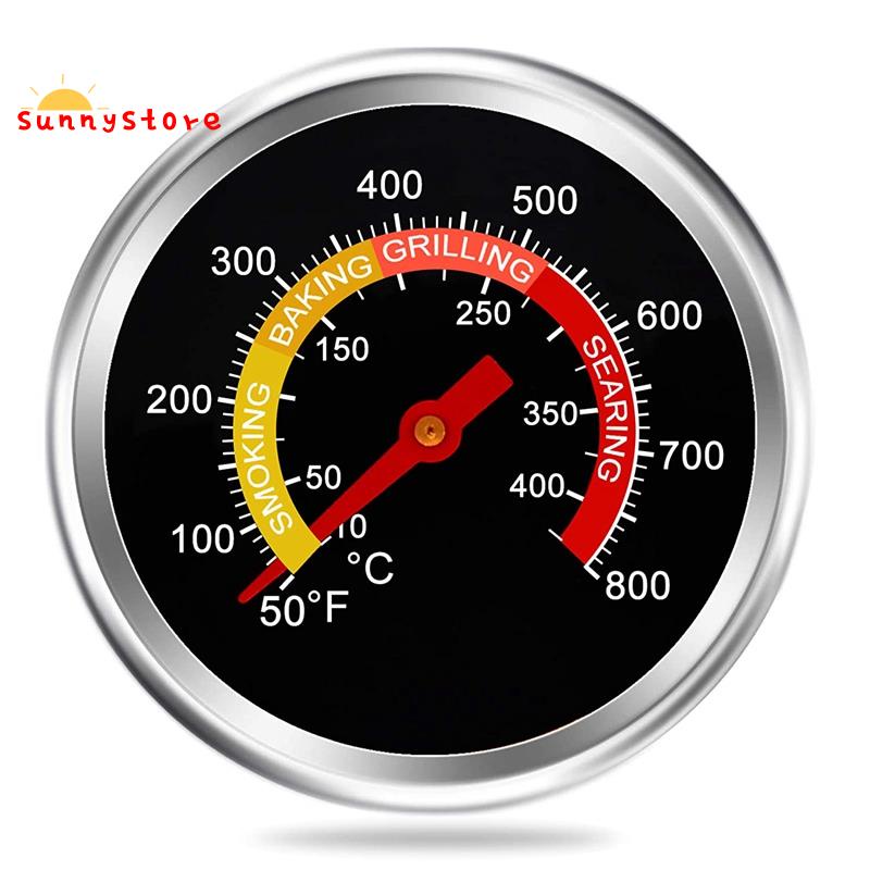 Grill Thermometer Smoker Temperature Gauge Charcoal Grill Pit Smoker ...
