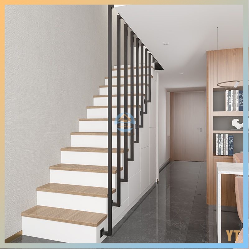 Simple staircase handrail modern design creative loft villa fence ...
