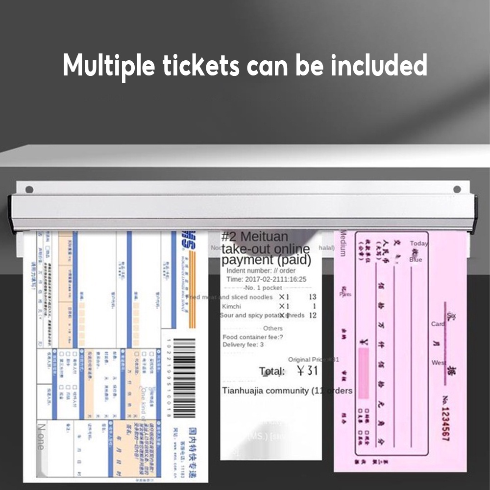 Ticket Holder Bill Receipt Check Holder Tab Grabber Bar Bill Organiser ...