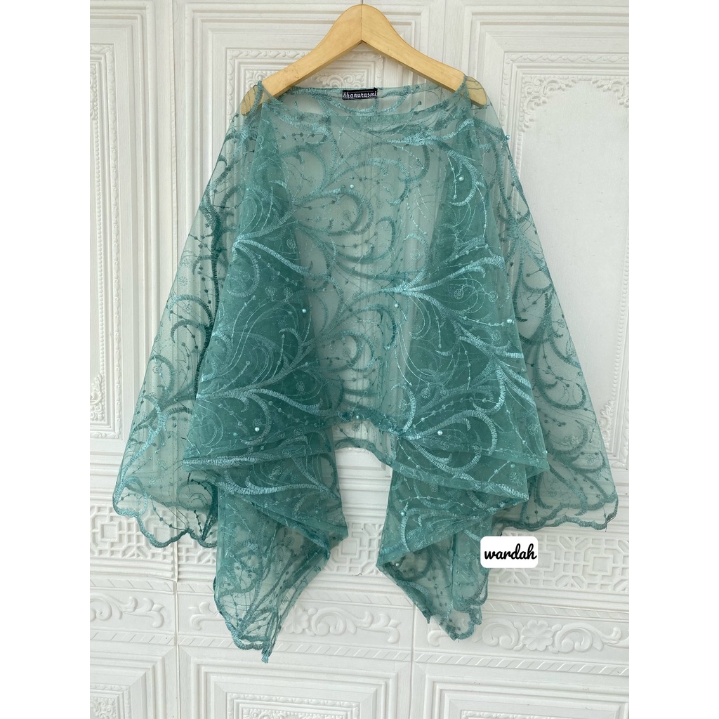 Kebaya OUTER CAPE BATWING TILLE MUTIARA PREMIUM | Shopee Malaysia